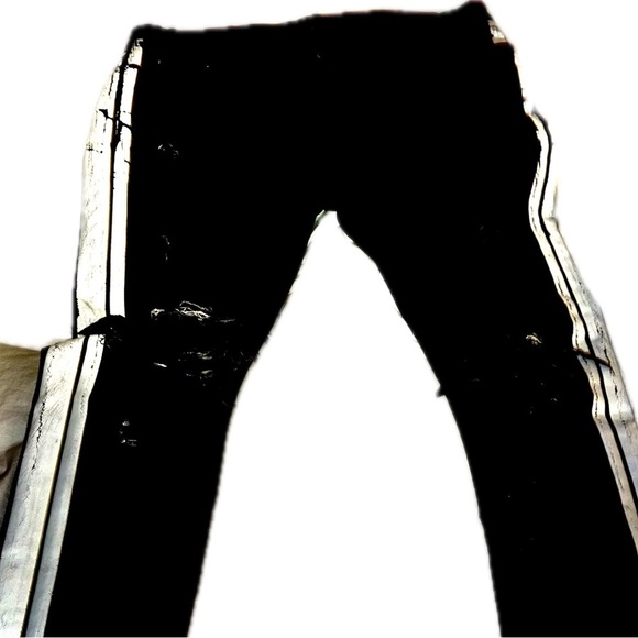 AMIRI | Jeans | Amiri Track Stack Denim Black Denim White Track Stripe ...